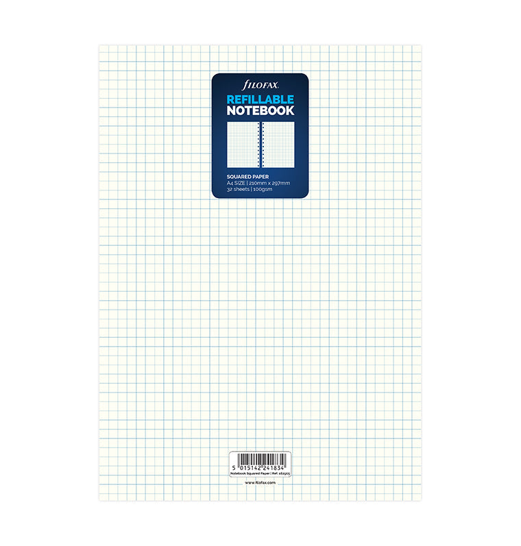 Filofax Notebook A4 Squared Paper Refill - Filofax – Filofax CH